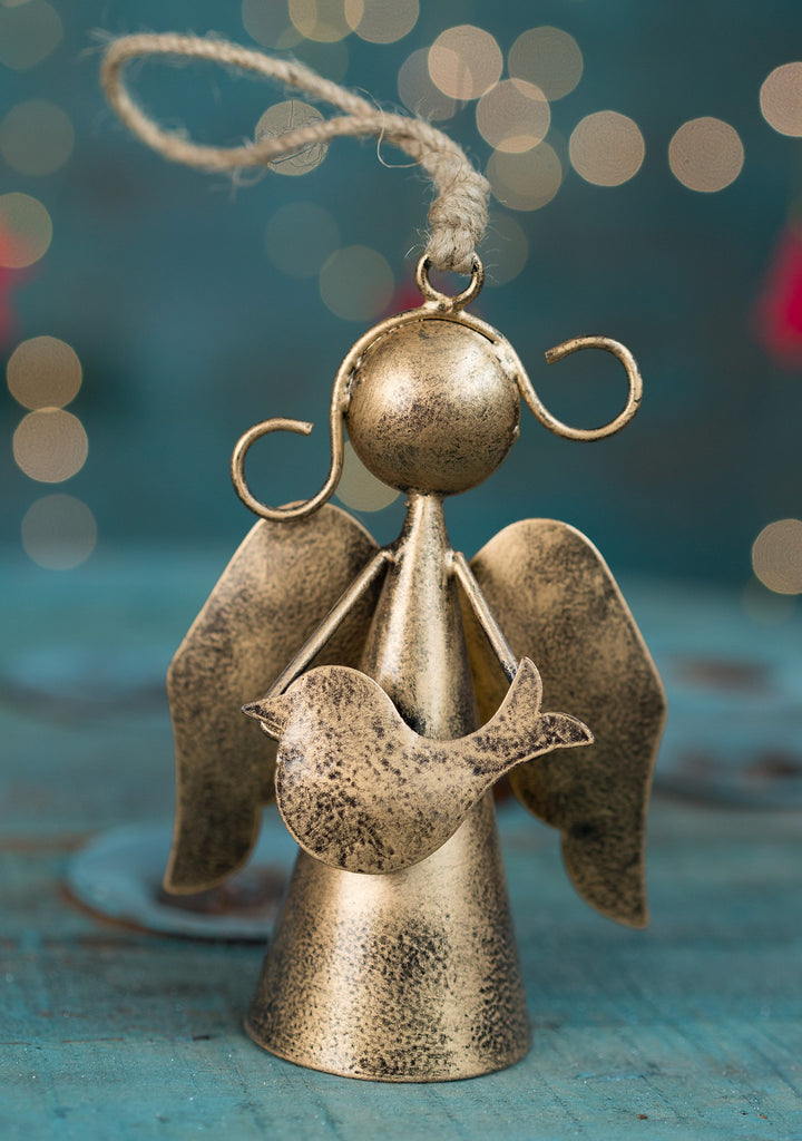 HANGING METAL ANGEL DECORATION – ethically gifted
